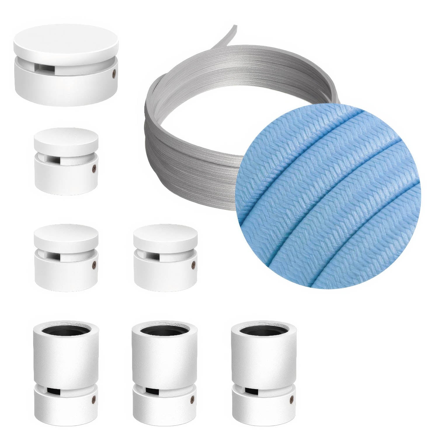 Sistema Filé Linear Kit completo com componentes brancos - CM17 ...