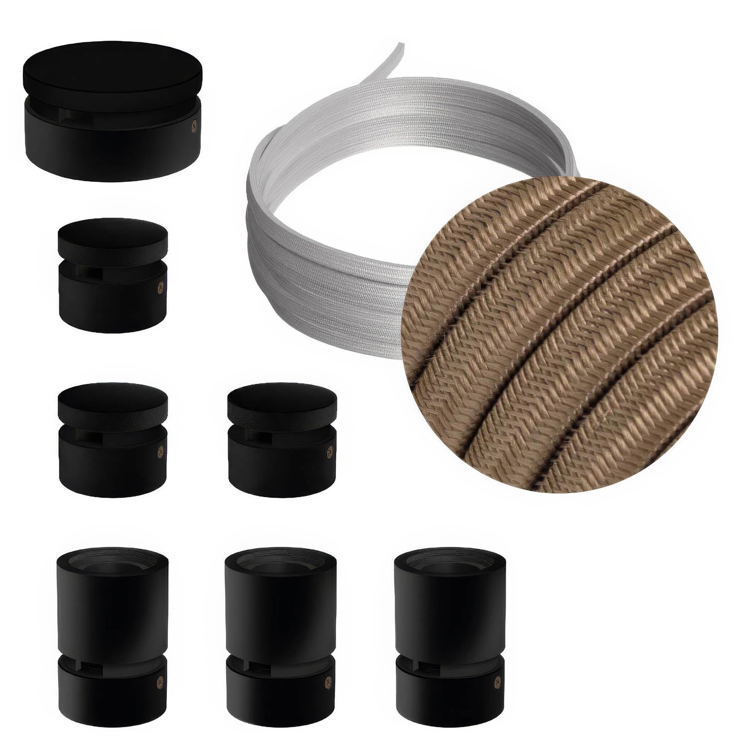 Sistema Filé Linear Kit completo com componentes pretos - CM27 ...